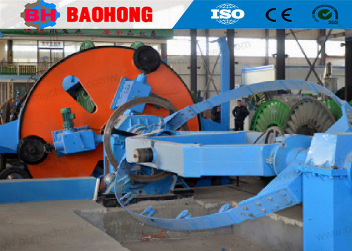 Wire Rope Skip Type Stranding Machine , Electric Cable Wire Making Machine