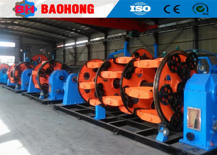 Back Twist Cable Rigid Stranding Machine , Multi Core Wire Planetary ...