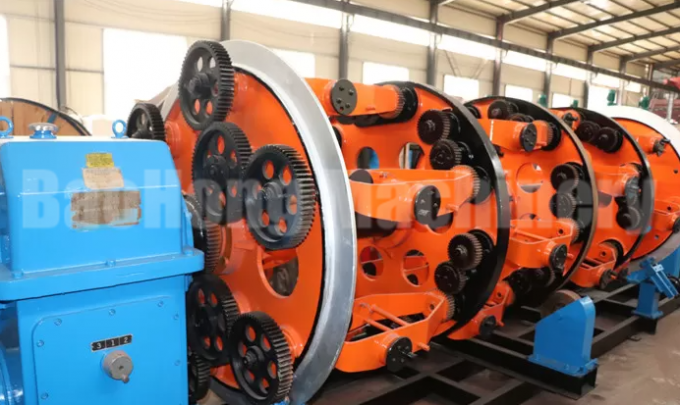 High Speed Cable Armouring Machine , Steel Automated Tape Laying Machine